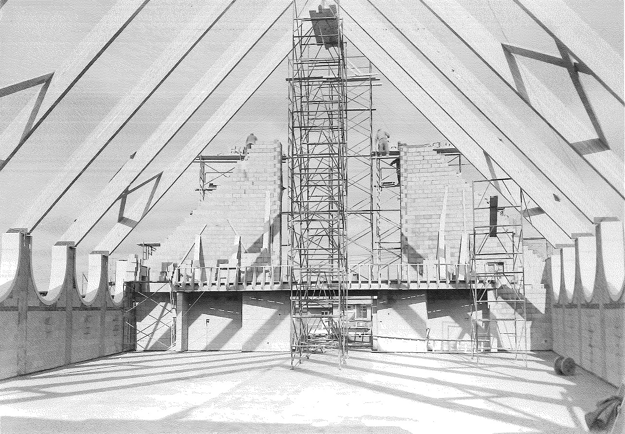7 inside view of roof frame – St. Francis of Assisi Parish